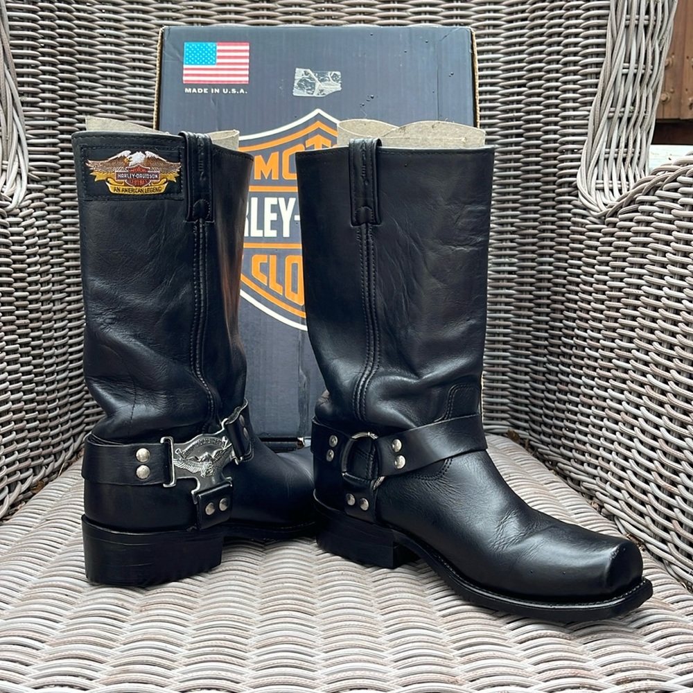 Vintage Men’s Harley Davidson Motorcycle Boots - Gem